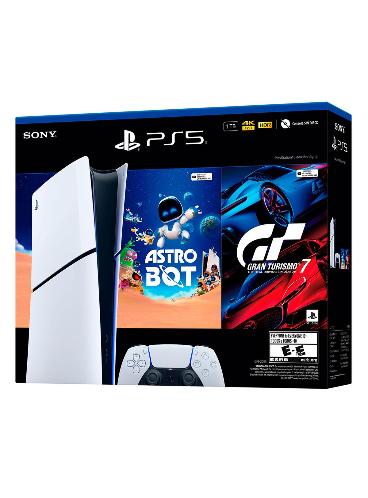 Consola PS5 Slim Digital con ASTRO BOT y Gran Turismo 7 PlayStation ...