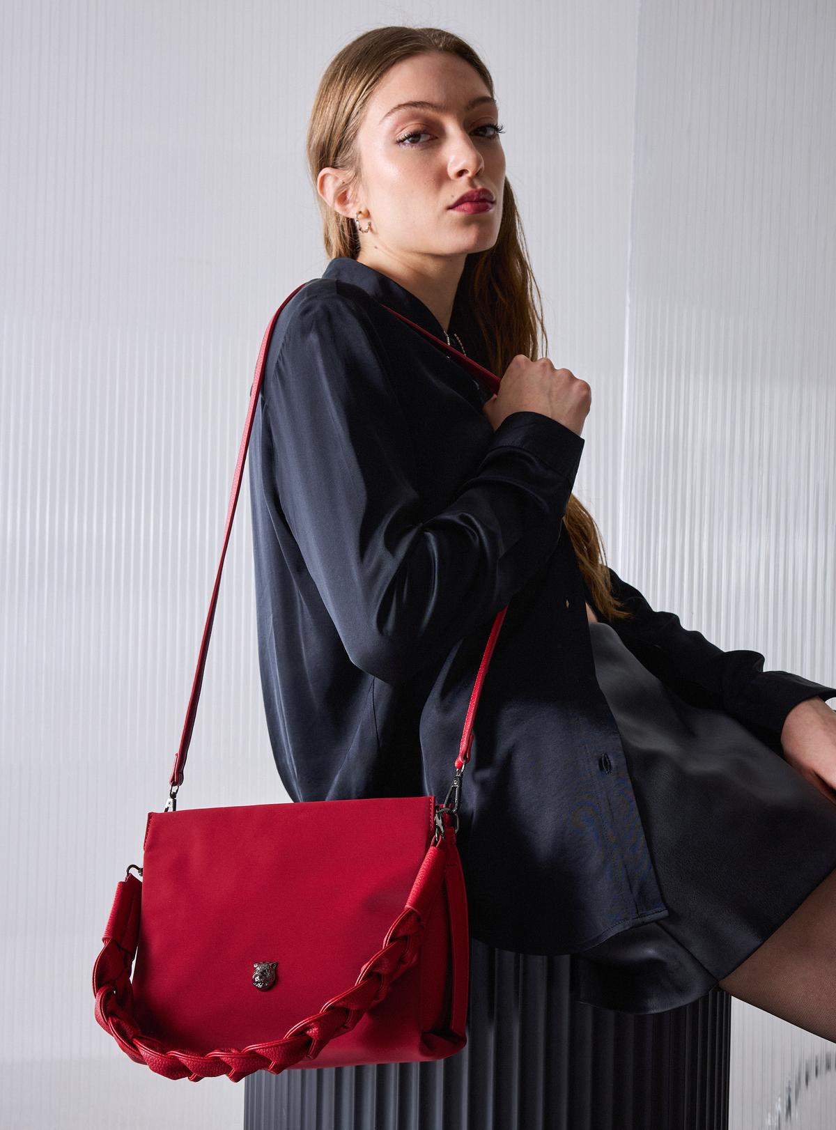 Cartera Bandolera Asa Trenzada Foster | Paris.cl