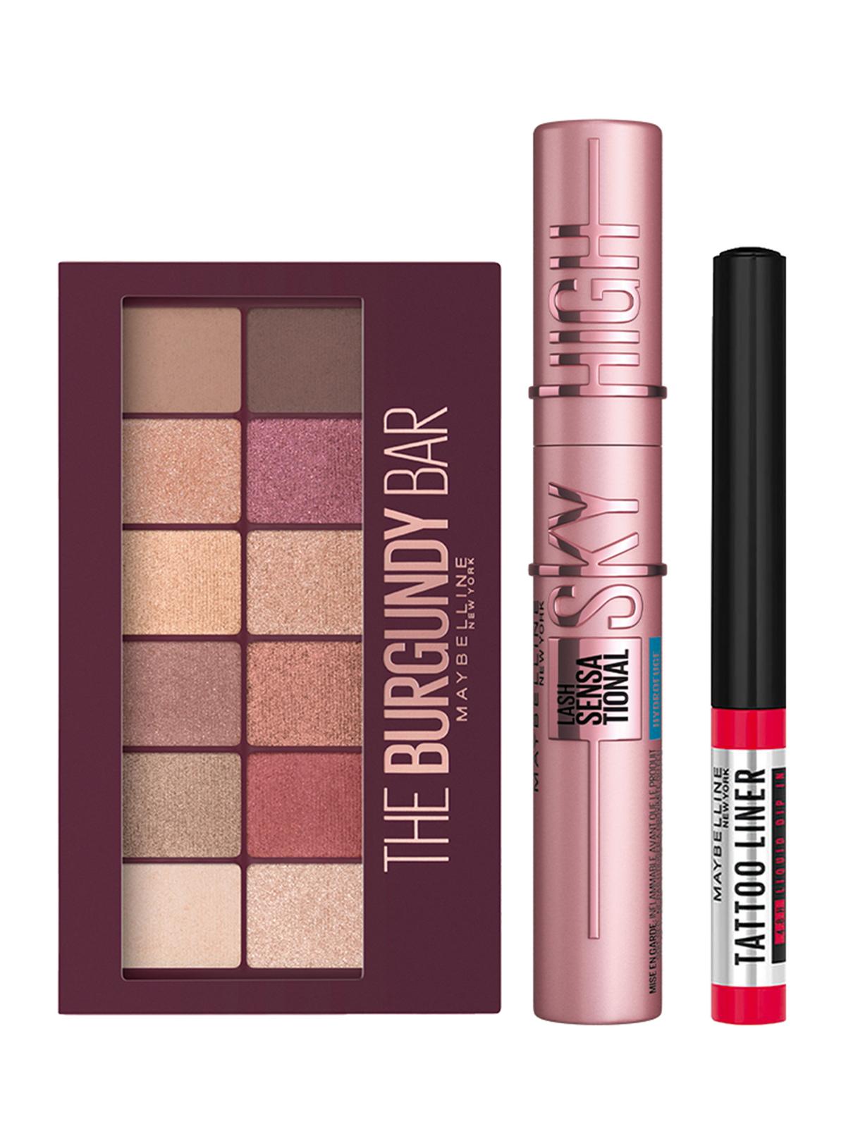 Pack Sky High Burgundy y Tattoo Liner Maybelline | Paris.cl