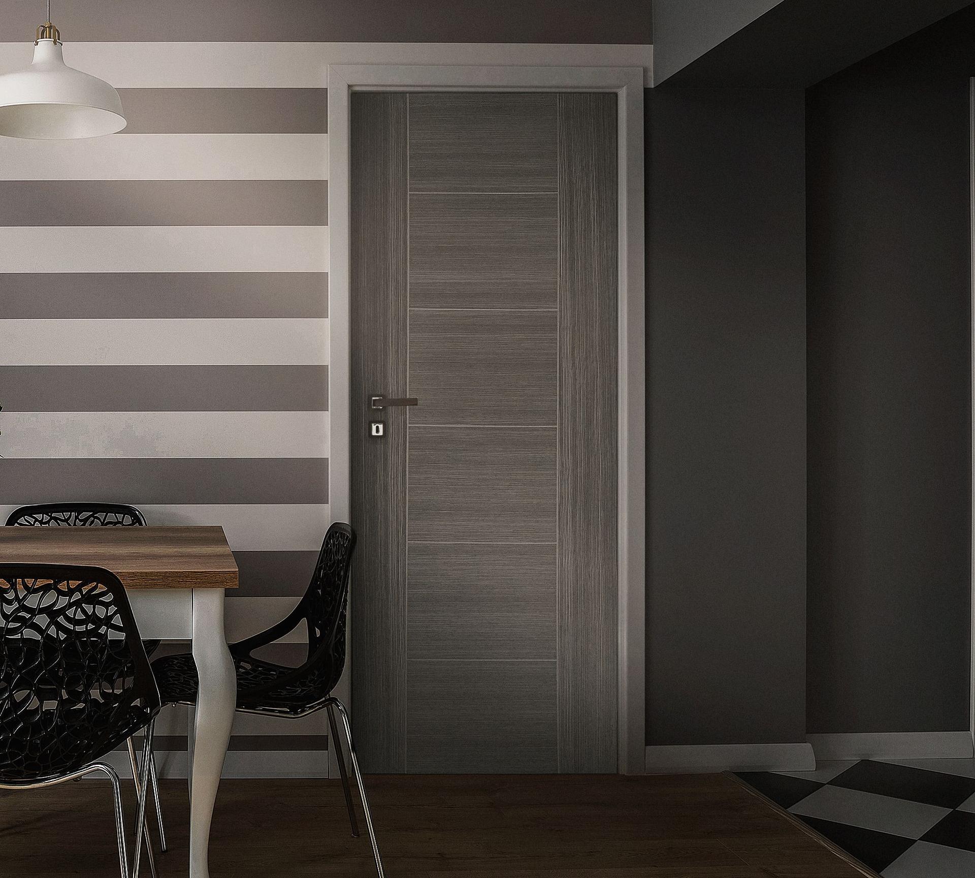 Puerta Interior Amparo Silver HDF 70x200 cm Masonite Masonite | Paris.cl