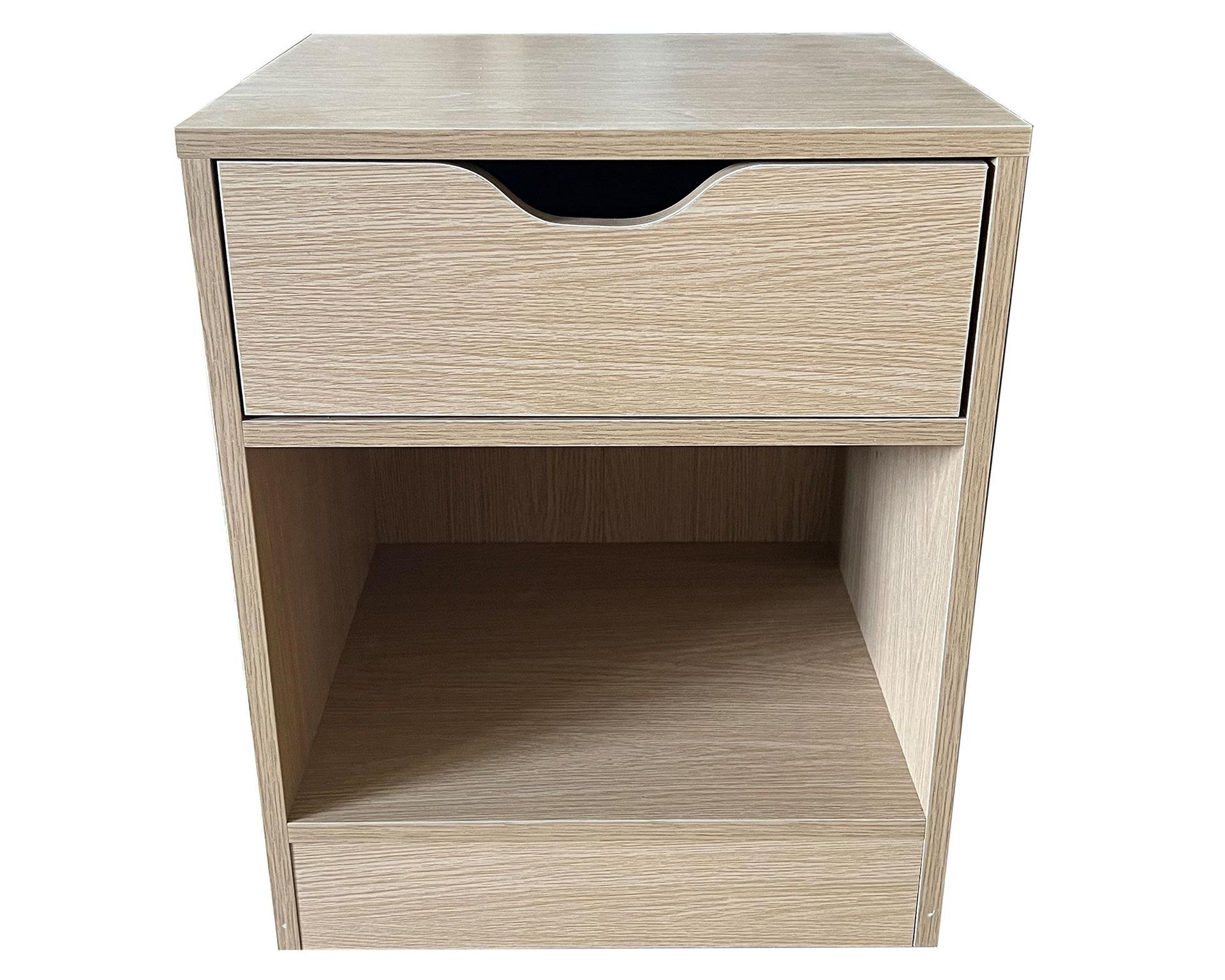 Velador 50x40x35 cm 1 cajón natural M+Design | Paris.cl