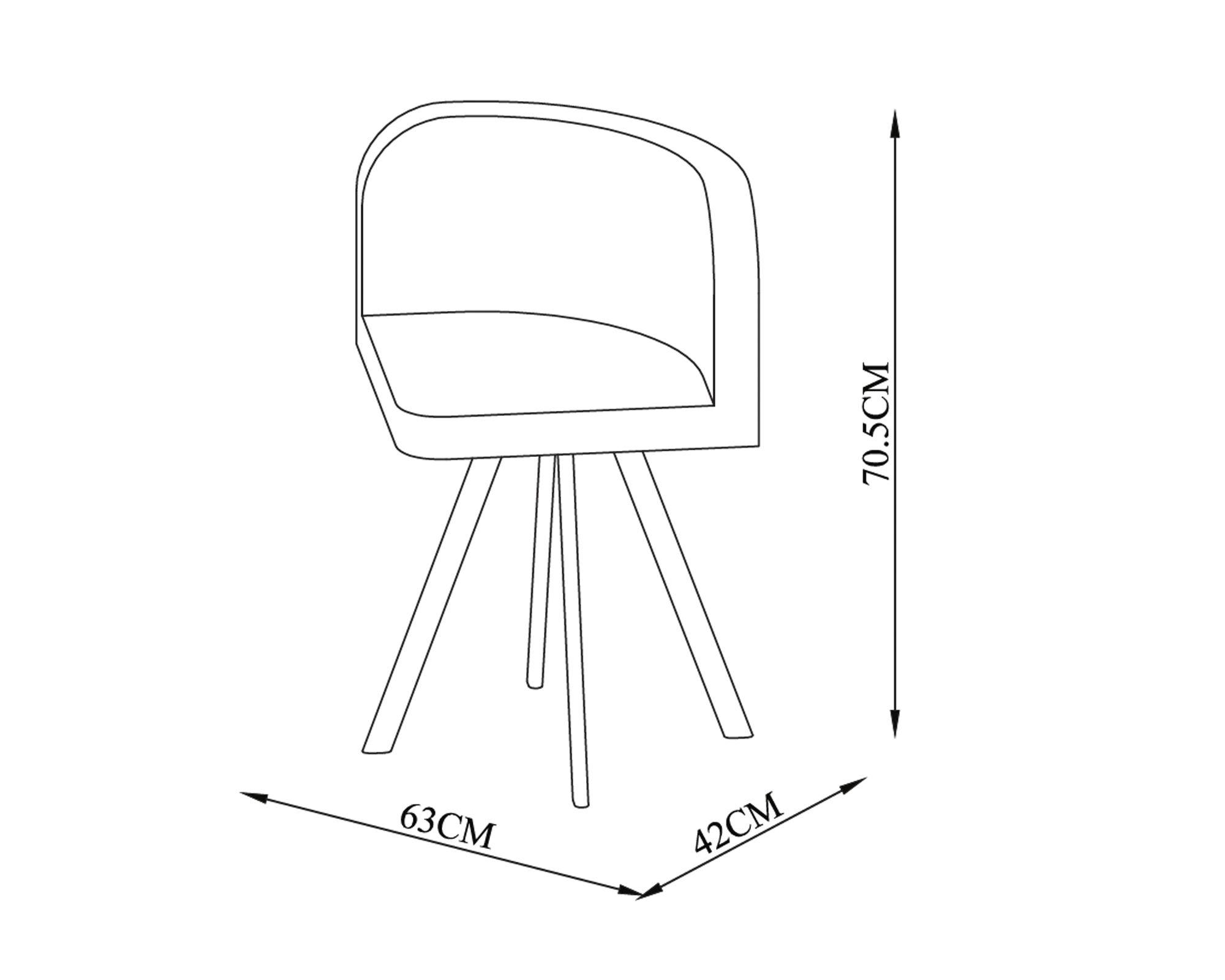 Comedor 4 sillas Pizza negro 73x90x90 cm M+Design | Paris.cl