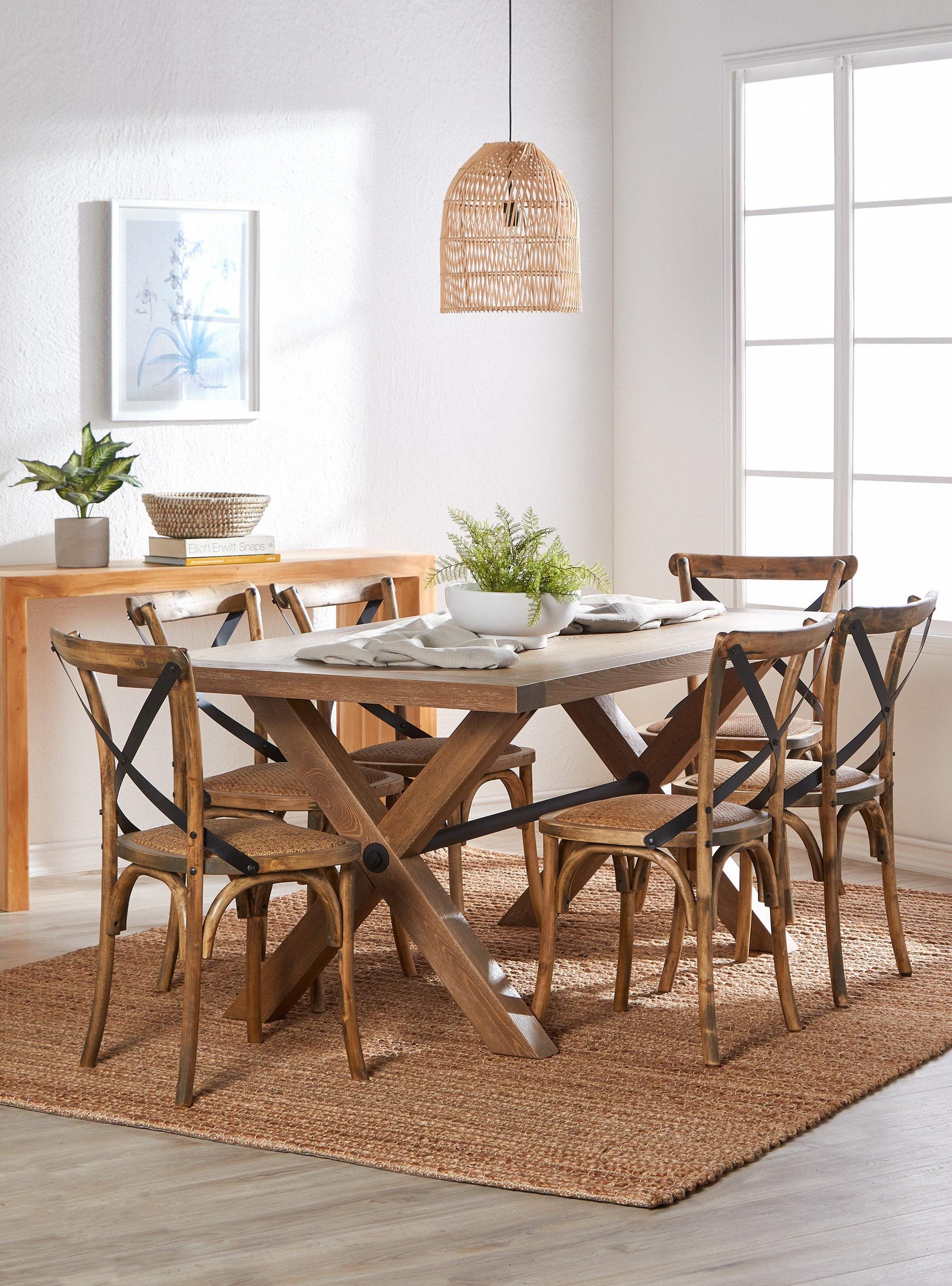 Juego de Comedor Pamela Madera 6 Sillas Sarah Miller | Paris.cl