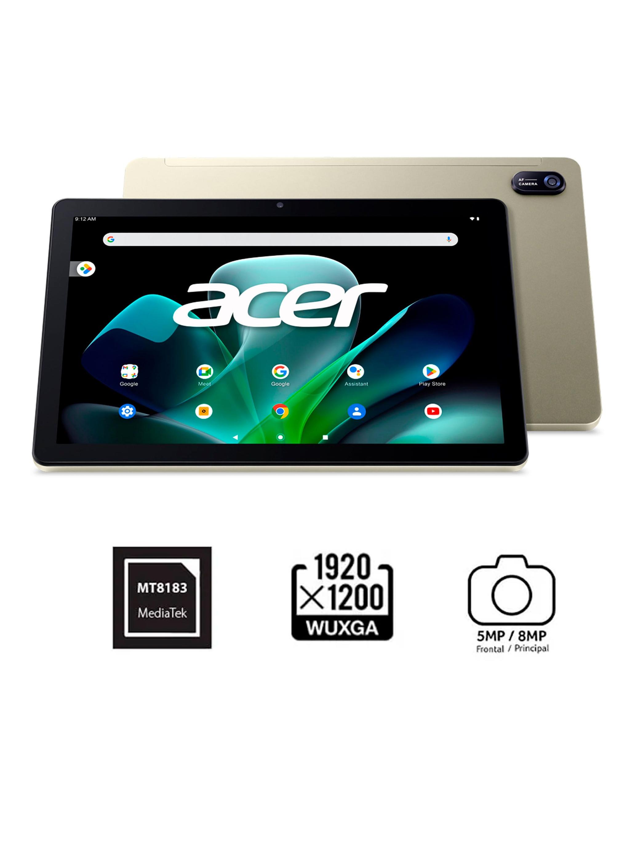 Tablet Iconia M10 Android 12 GPS 4GB RAM 128GB SSD 10.1" Champagne Acer ...
