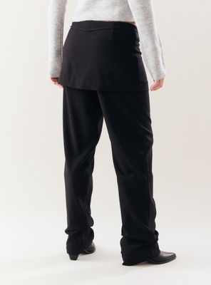 Opposite Pantalón Con Falda Y Cinturón Pantalones