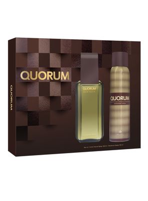 Set Perfume Quorum Edt Hombre 100 Ml + Desodorante Spray 150