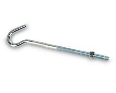 Perno Gancho Con Tuerca 3/8'' X 8.1/4'' Zincado Imporper