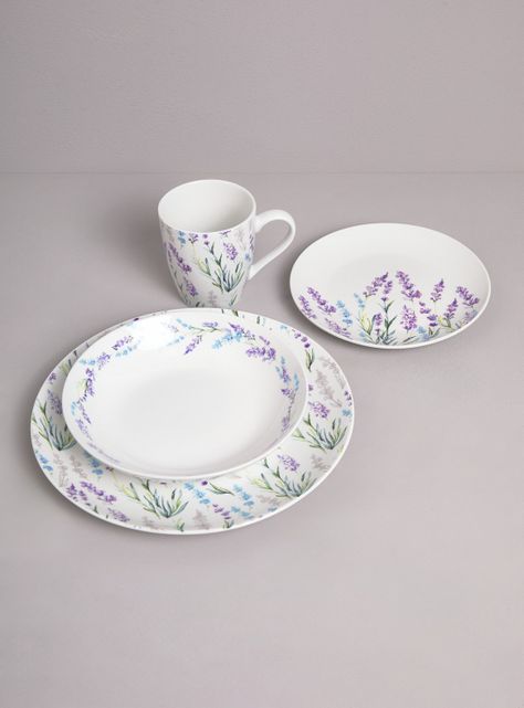 Set Loza 24 Piezas Lavanda Attimo | Paris.cl