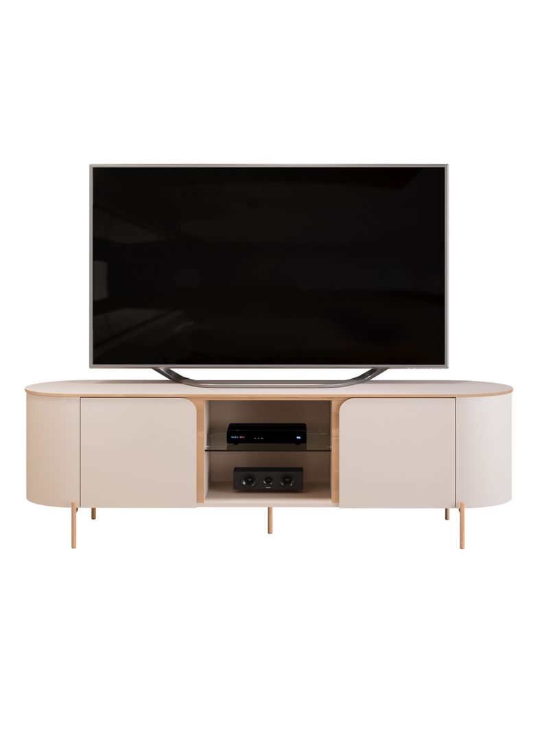 Rack TV Adele 65" Off White/Off White Altavisión | Paris.cl