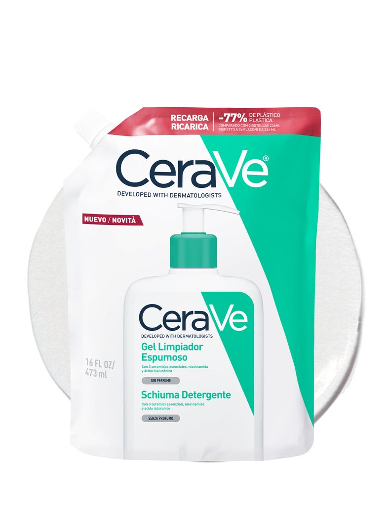 Cerave - Refill Gel Limpiador Espumoso 473ml | Ofertitas