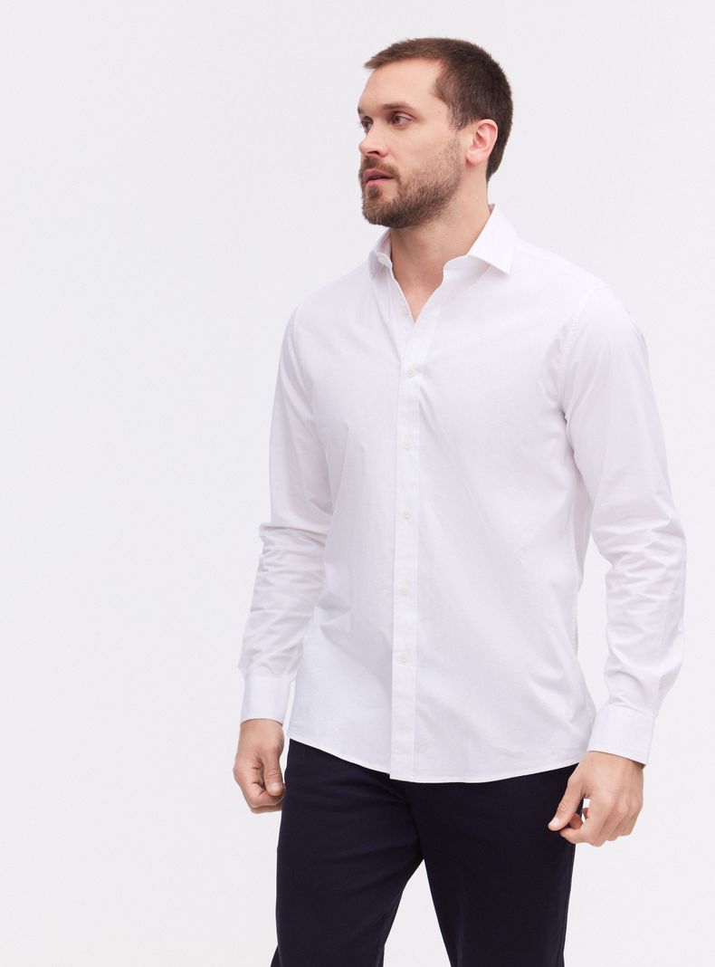 Camisa Poplin Algodón Cuello Italiano Legacy | Paris.cl