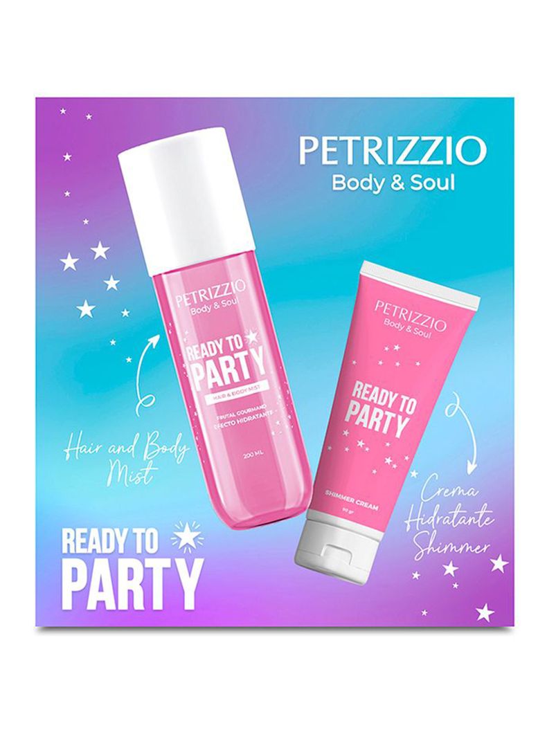 Petrizzio - Set Body Mist Ready to Party 200 ml + Crema Shimmer 90g ...