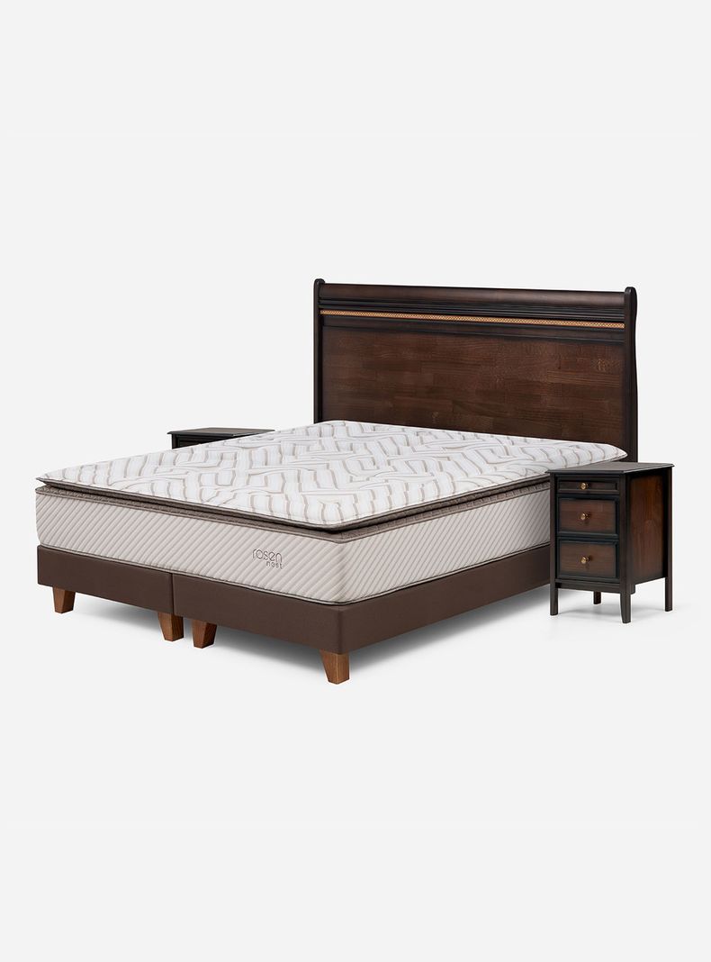 Rosen - Cama Nest Opera II Súper King Base Dividida + Respaldo ...