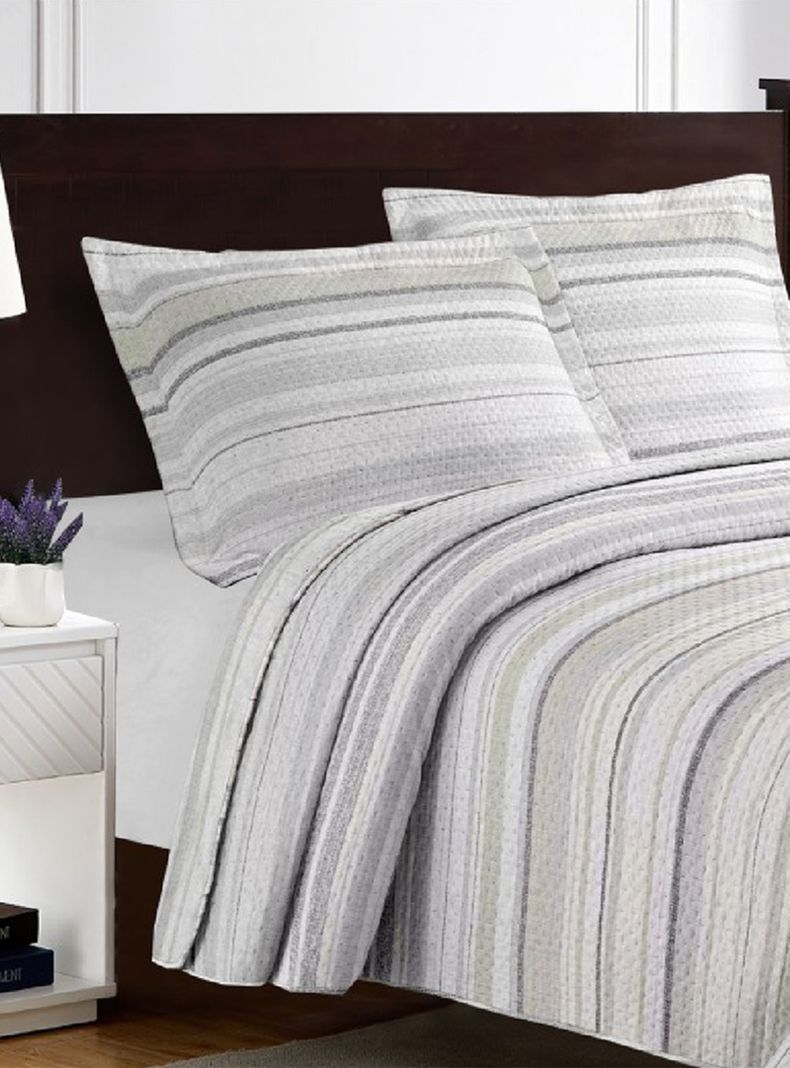 ILLUSIONS - Quilt Breda Super King Gris | Ofertitas