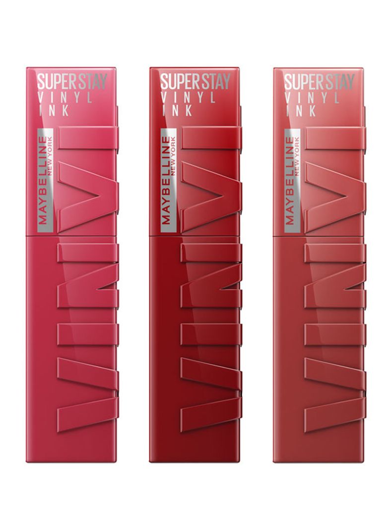 Pack Maybelline Labios Vinyl Ink Trilogía Favs Coy Lippy Cheeky ...