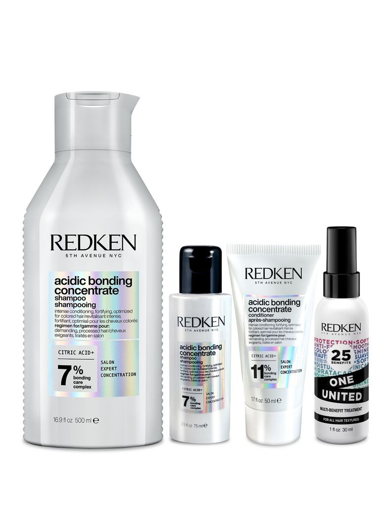 Redken - Set ABC Reparación Cabello Dañado Acidic Bonding Shampoo 500ml ...